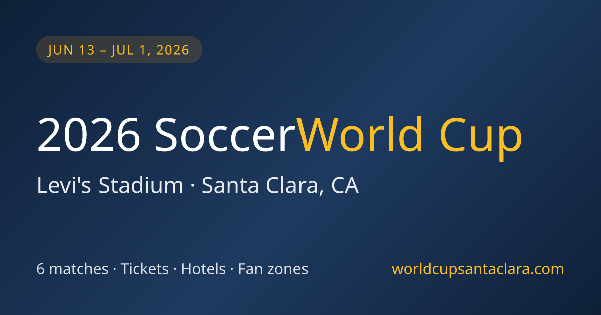 2026 Soccer World Cup at Levi's Stadium · Santa Clara Fan Guide